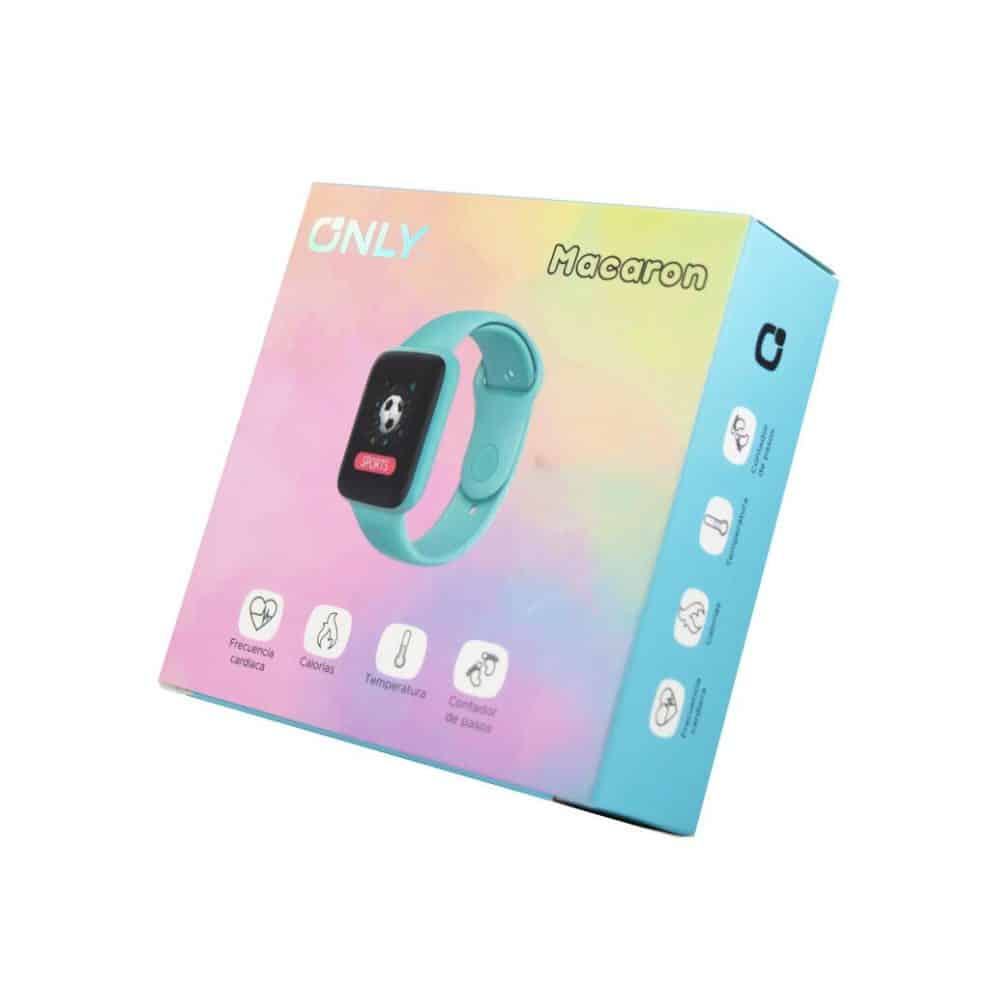 SMART WATCH MODY68 1.44INCH - MACARON - ONLY - AZUL - Only San Juan