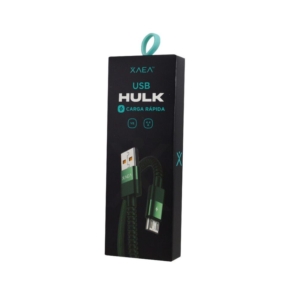 CABLE USB MODX-088 HULK V8 - XAEA - VERDE - Only San Juan